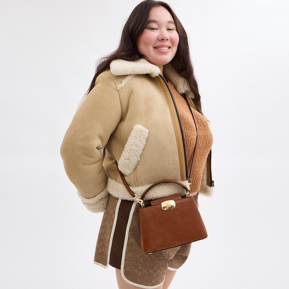 Coach | Bags | Eliza Mini Carryall Bag In Suede | Poshmark